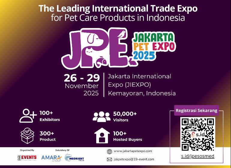 Jakarta Pet Expo 2025 Siap Perkuat Ekosistem Industri Hewan Kesayangan dan Peternakan Nasional